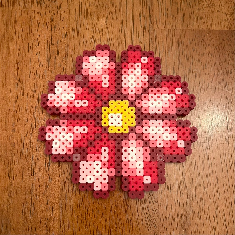 Perler Bead Ombre Flower Daisy Coaster - Etsy