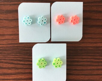 Mini Perler Bead Dinosaur Refrigerator Magnets Set - Etsy