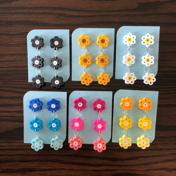 Perler Bead Earrings - Etsy