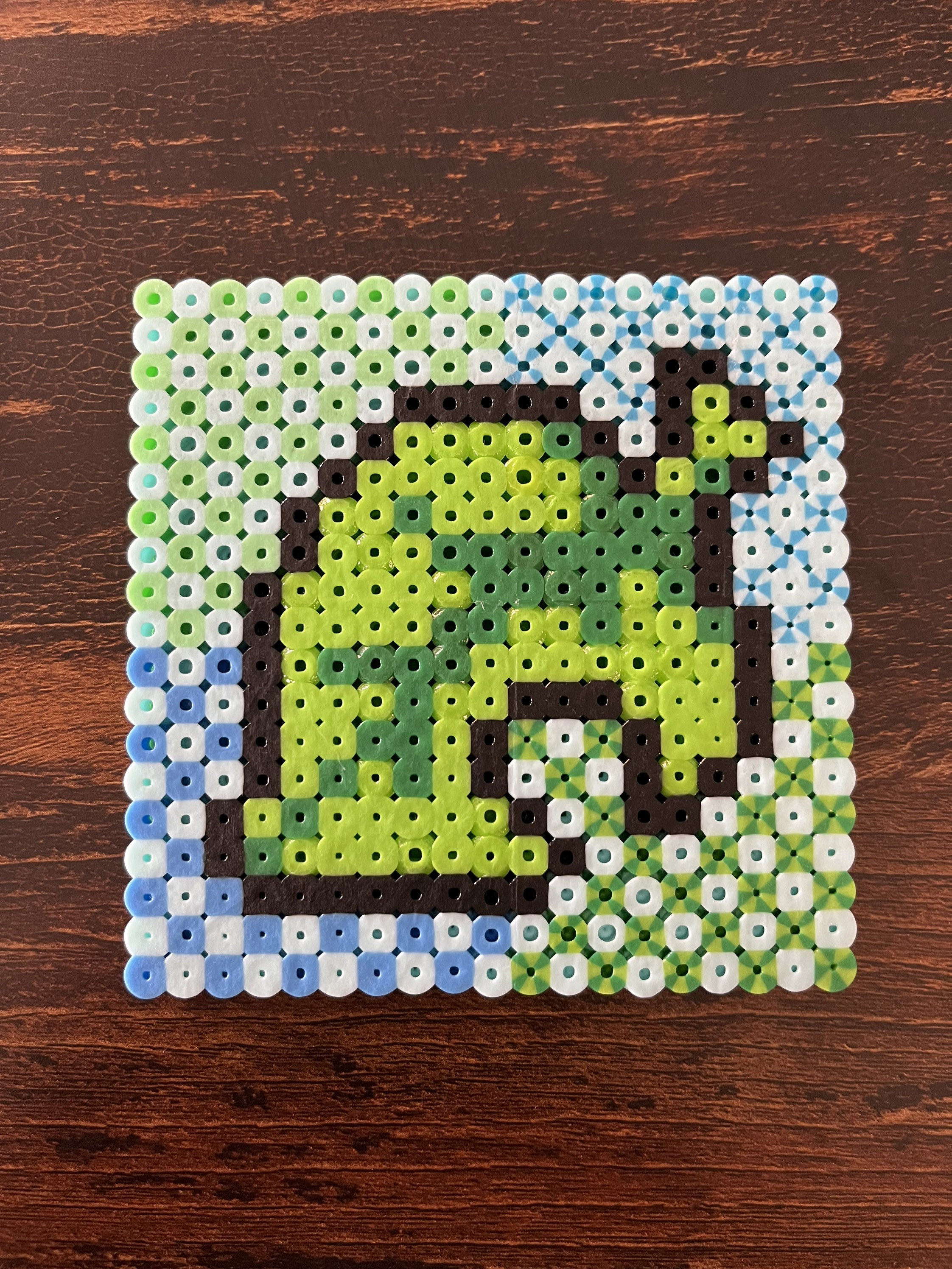 Animal Crossing Perler Bead Coasters Gyroid Leaf Fossil - Etsy