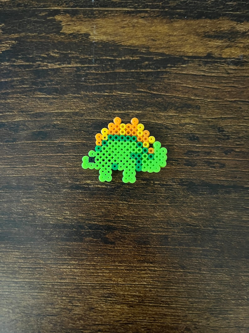 Mini Perler Bead Dinosaur Refrigerator Magnets Set - Etsy