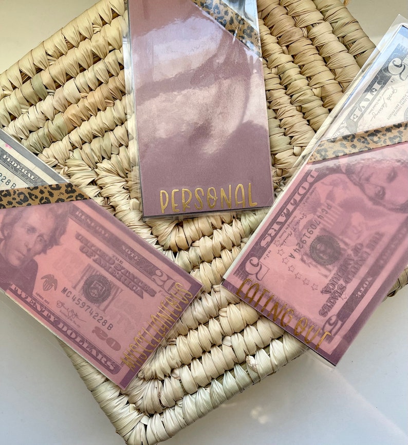 Leopard Print Customizable Cash Envelopes | Laminated Budgeting - Etsy