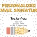 Custom Pencil Teacher Email Signature - Etsy