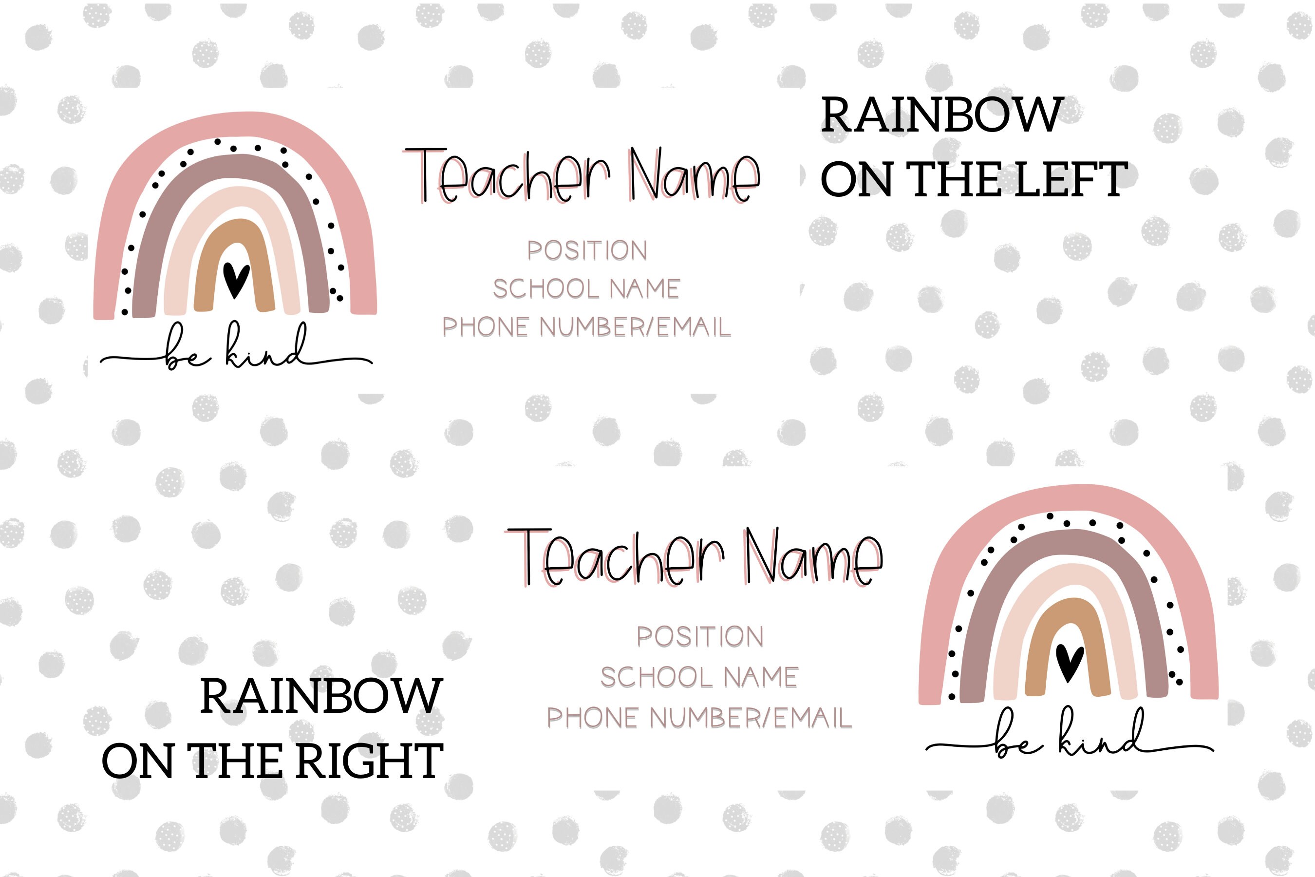 Custom Boho Teacher Email Signature - Etsy