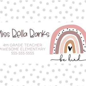 Custom Boho Teacher Email Signature - Etsy