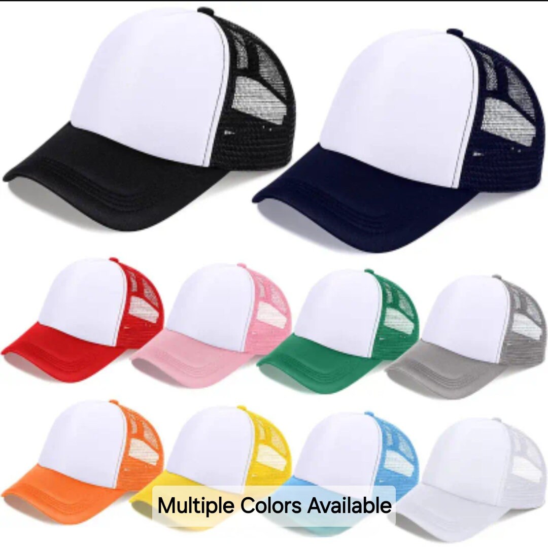 DIY Trucker Cap Ready to Personalize With Patches, Vinyl, Sublimation ...