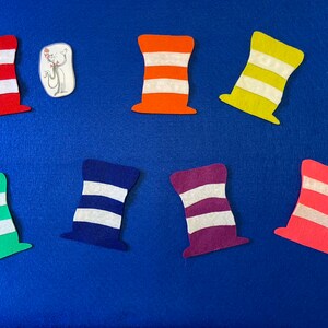 Cat in the Hat- Coloured Hat Game //felt Board Story //felt Set ...