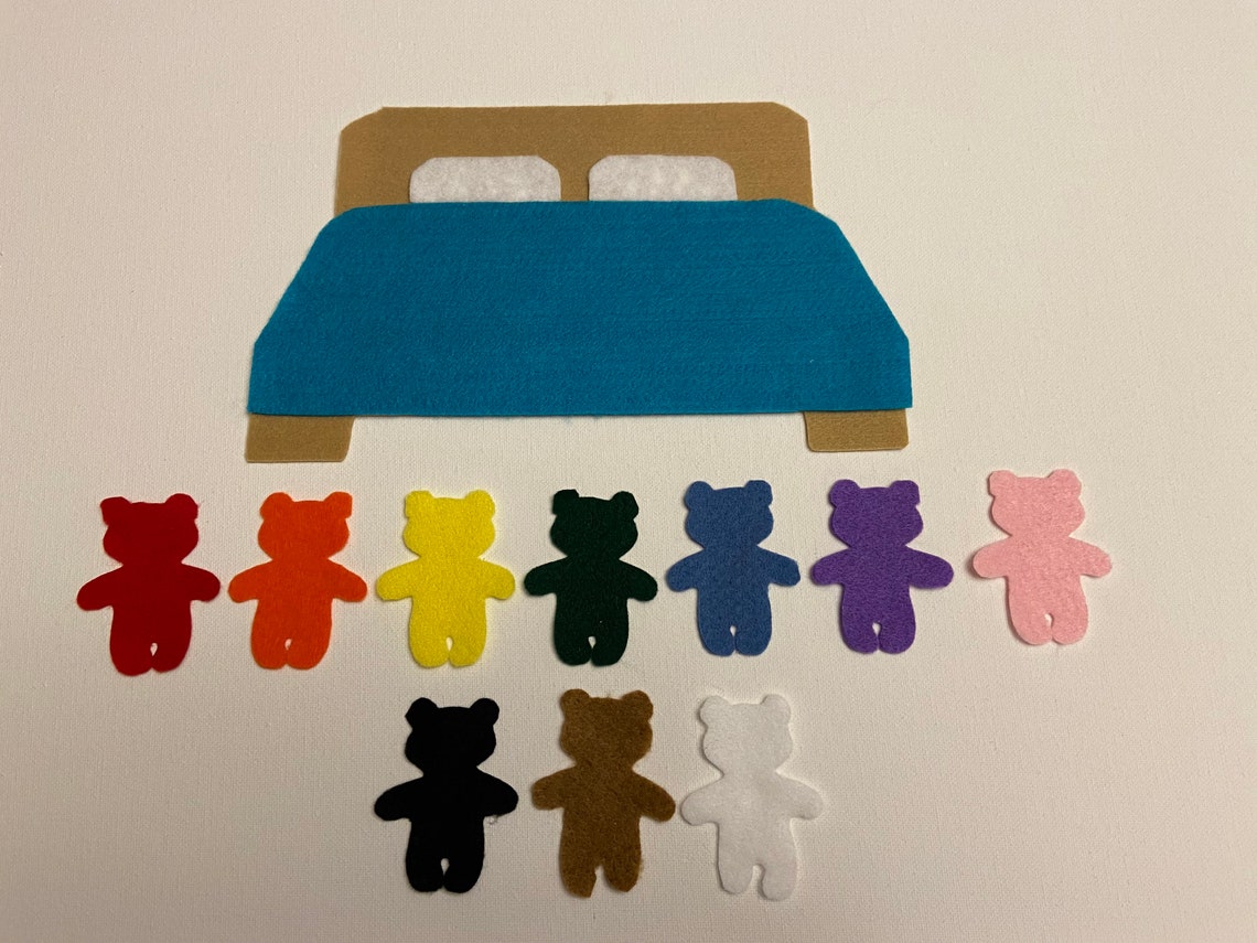10 in the Bed Felt Set//felt Board Story //felt Set // Circle Time ...