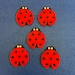 5 Little Ladybugs Sitting on a Leaf Felt Rhyme //felt Board Story ...