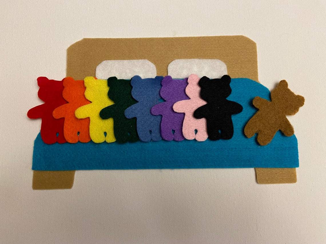 10 in the Bed Felt Set//felt Board Story //felt Set // Circle Time ...