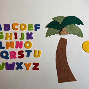 Chicka Chicka Boom Boom Felt Board Story Set, Alphabet ABC - Etsy