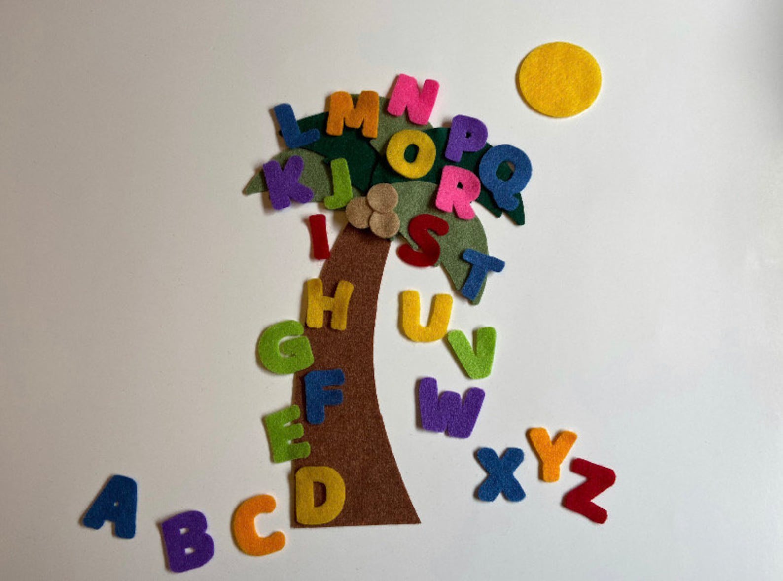 Chicka Chicka Boom Boom Felt Board Story Set, Alphabet ABC - Etsy