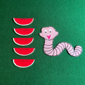 Herman the Worm Felt Set //felt Board Story //felt Set // Circle Time ...