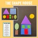 Shape House Felt Story //felt Board Story //felt Set // Circle Time ...