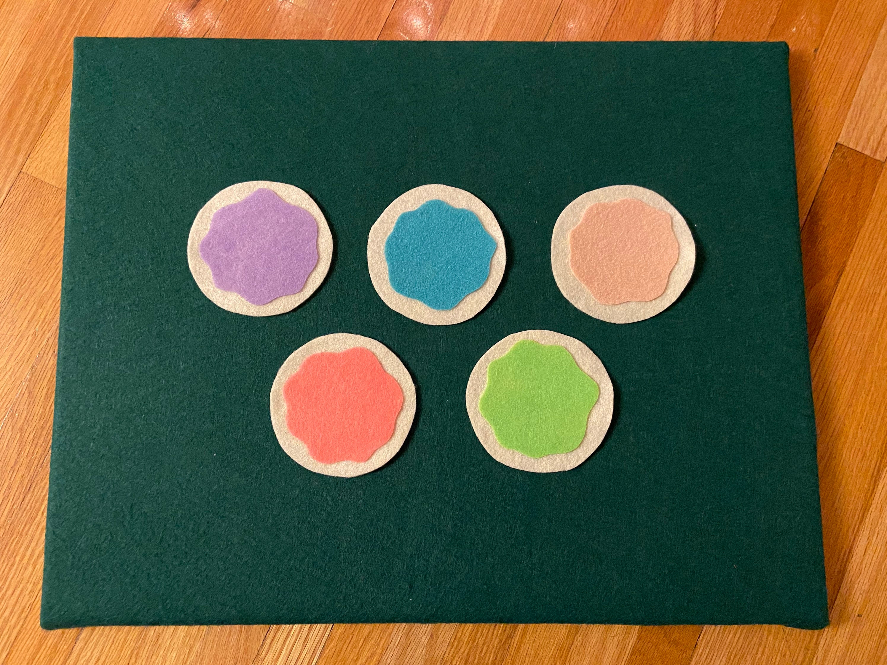 5 Little Sugar Cookies at the Bakery Shop Felt Set//felt Board Story ...