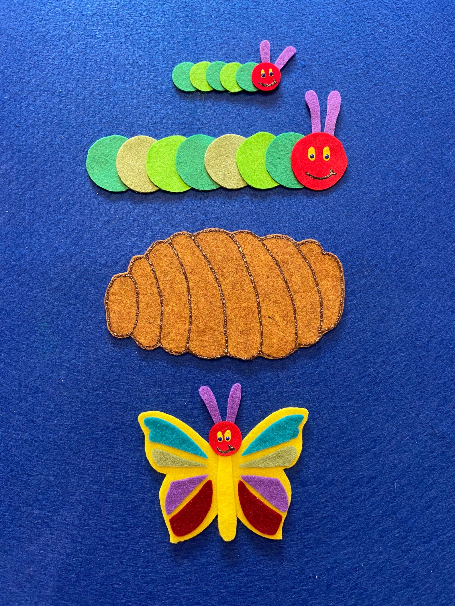 The Very Hungry Caterpillar Felt Story //felt Board Story - Etsy