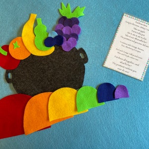 Rainbow Stew Felt Set // Board Story //felt Set // Circle Time ...