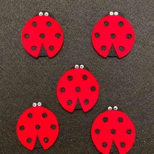 5 Little Ladybugs Felt Set //felt Board Story //felt Set // Circle Time ...
