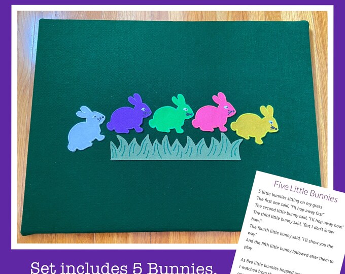 Five Little Carrots Children's Felt / Flannel Story for Early Childhood ...