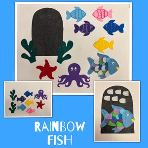 Rainbow Fish, Felt Story, Flannel Board Story, Teacher Resource ...