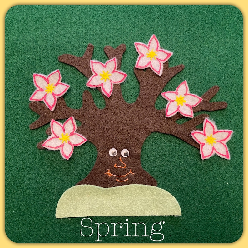4 Seasons Felt Set, Felt Story, Flannel Board Story, Teacher Resource ...
