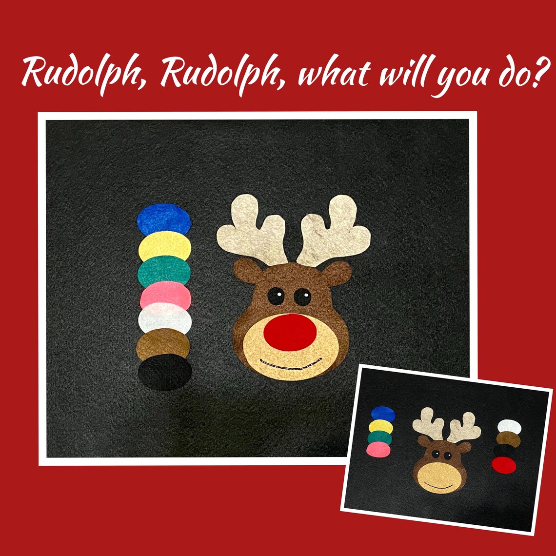 Rudolph Rudolph What Will You Do Felt Set Education Felt - Etsy Canada