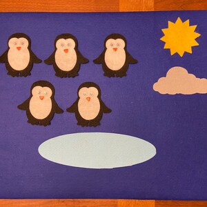 5 Little Penguins Bundle/circle Time/storytime Activity/preschool ...