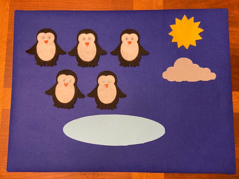5 Little Penguins Bundle/circle Time/storytime Activity/preschool ...