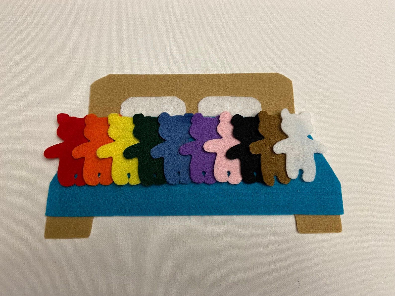 10 in the Bed Felt Story Set, Circle Time Learning - Etsy