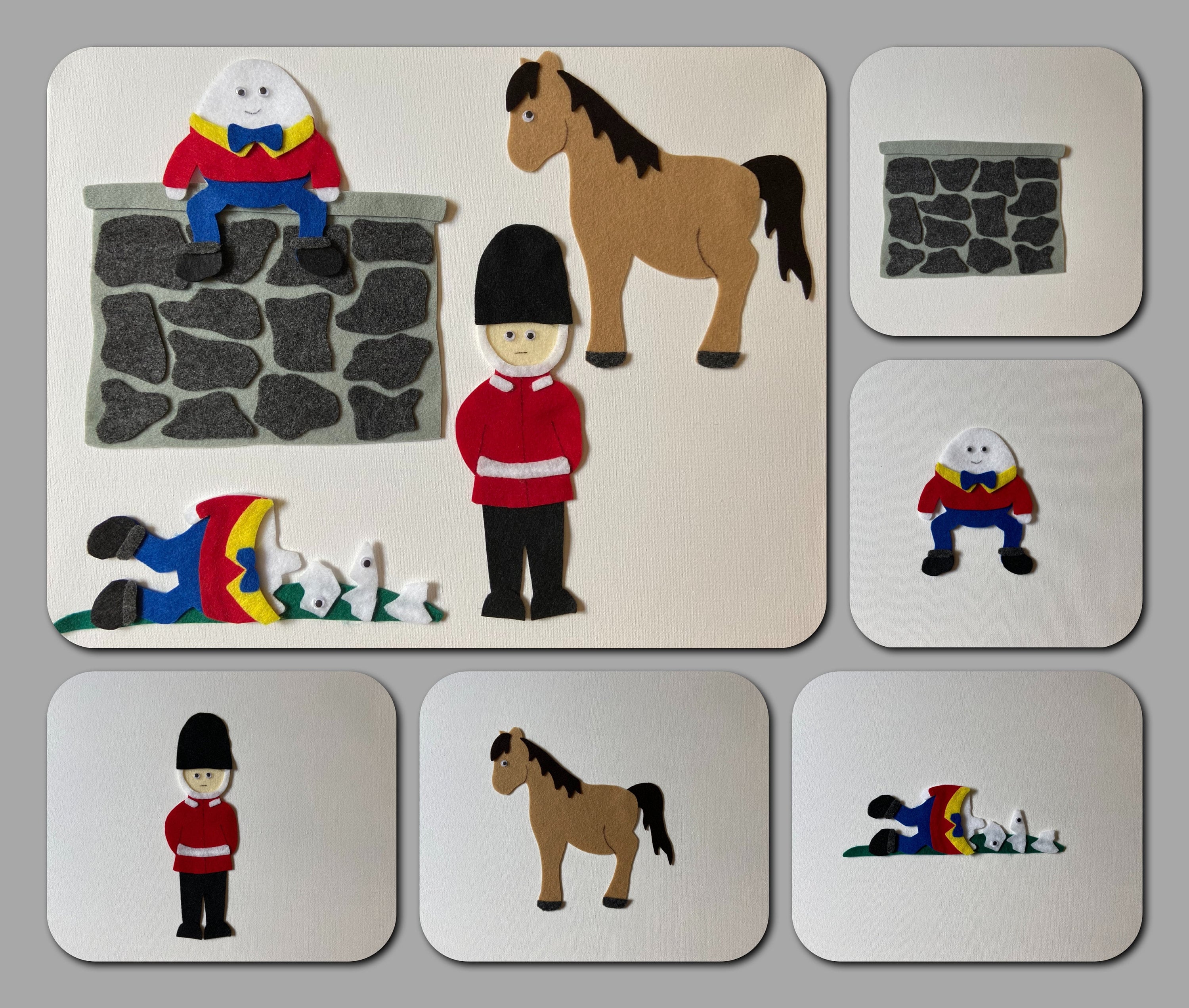 Felt Story Humpty Dumpty Felt Set, Felt Board Story, Felt Set, Circle ...
