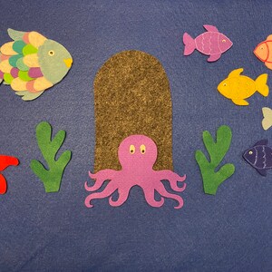 Rainbow Fish, Felt Story, Flannel Board Story, Teacher Resource ...