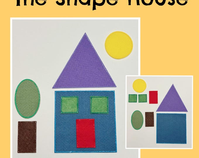 Shape House Felt Story, Felt Board Story, Felt Set, Circle Time ...