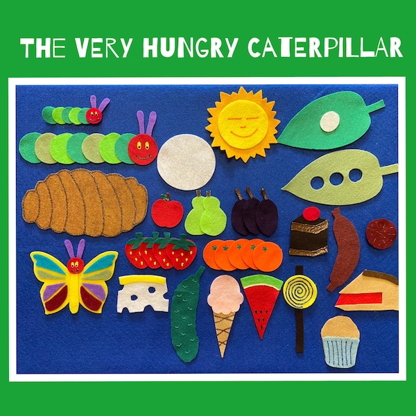 Very Hungry Caterpillar Felt - Etsy