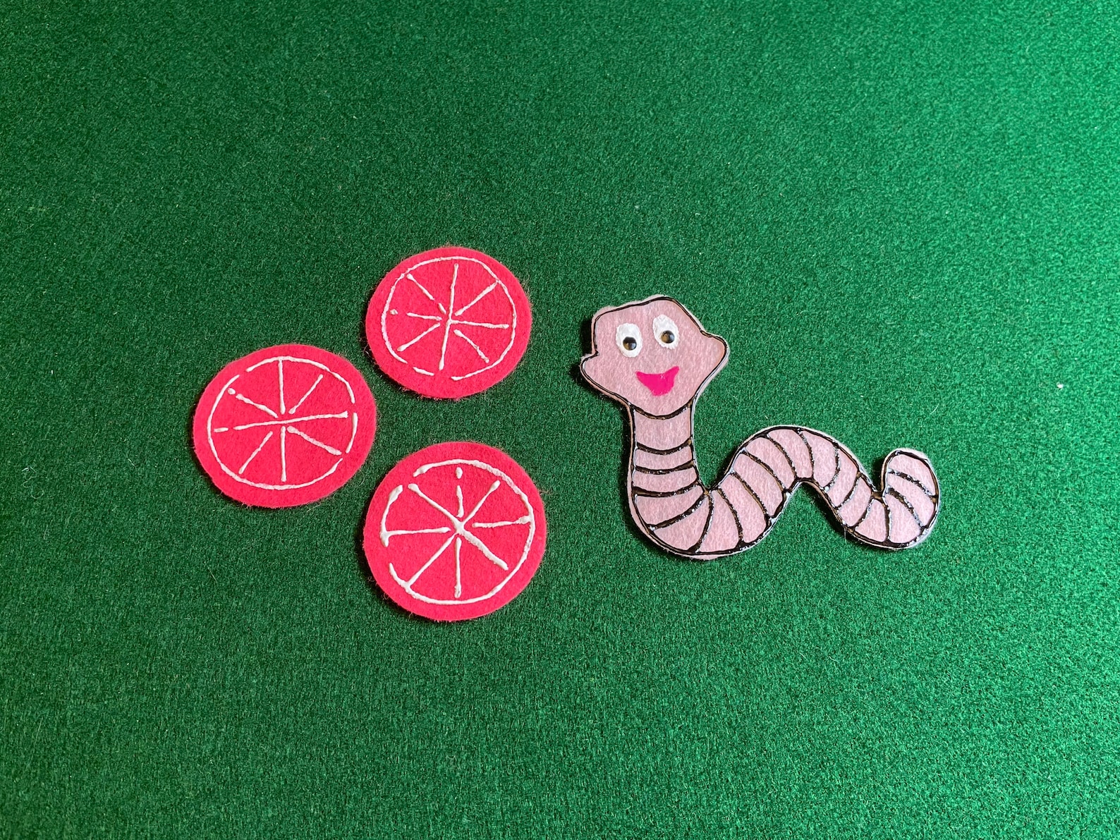 Herman the Worm Felt Set //felt Board Story //felt Set // Circle Time ...