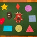 Shape Monster Felt Set, Felt Story, Flannel Board Story, Teacher ...