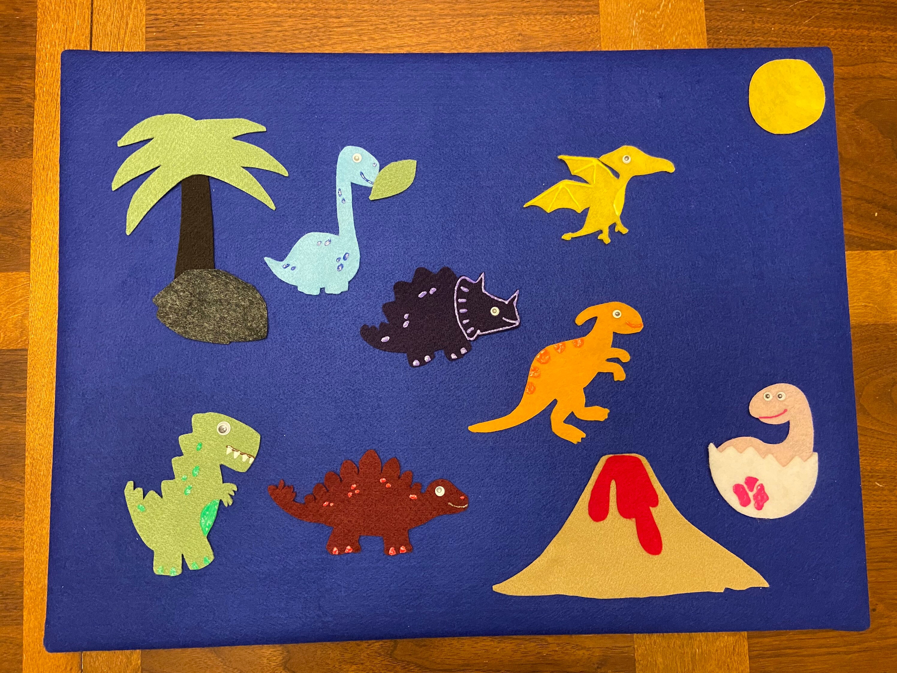 Dinosaur Felt Set //felt Board Story //felt Set // Circle Time ...