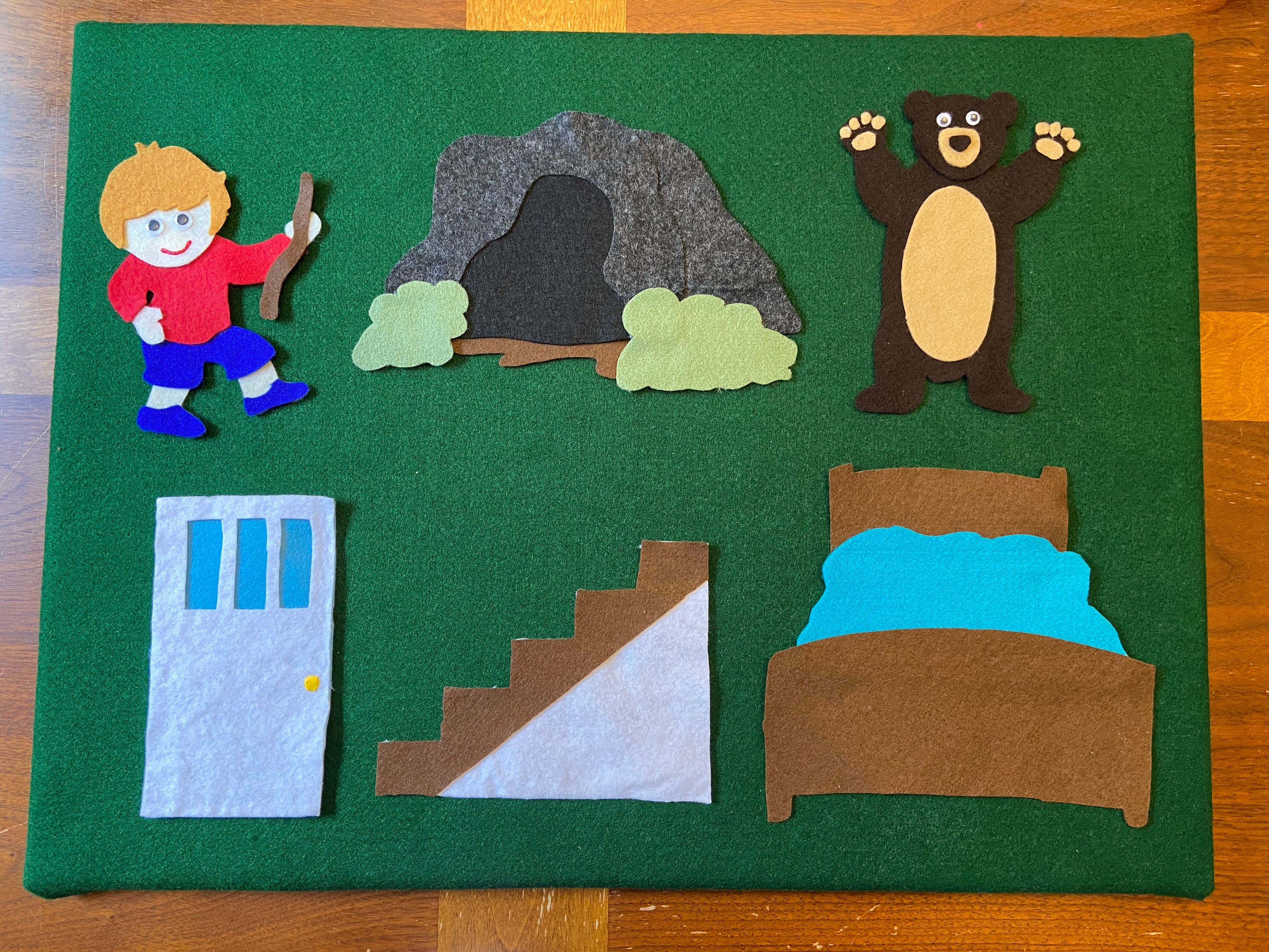 Going on A Bear Hunt Felt Song //felt Board Story //felt Set // Circle ...