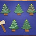 5 Little Christmas Trees Felt Set, Felt Story, Flannel Board Story ...