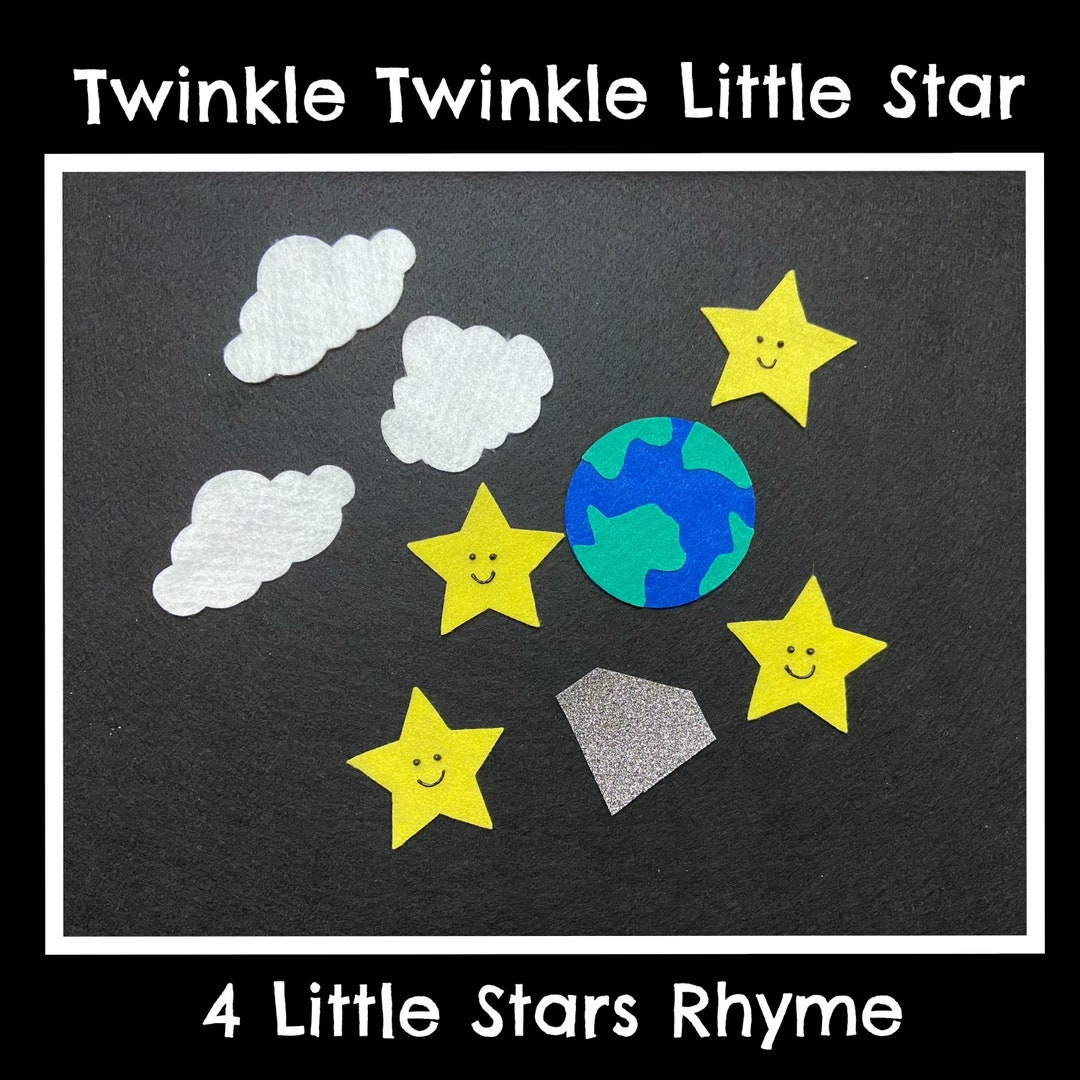 Felt Story Twinkle Twinkle Little Star, Teacher Resource, Felt Board ...