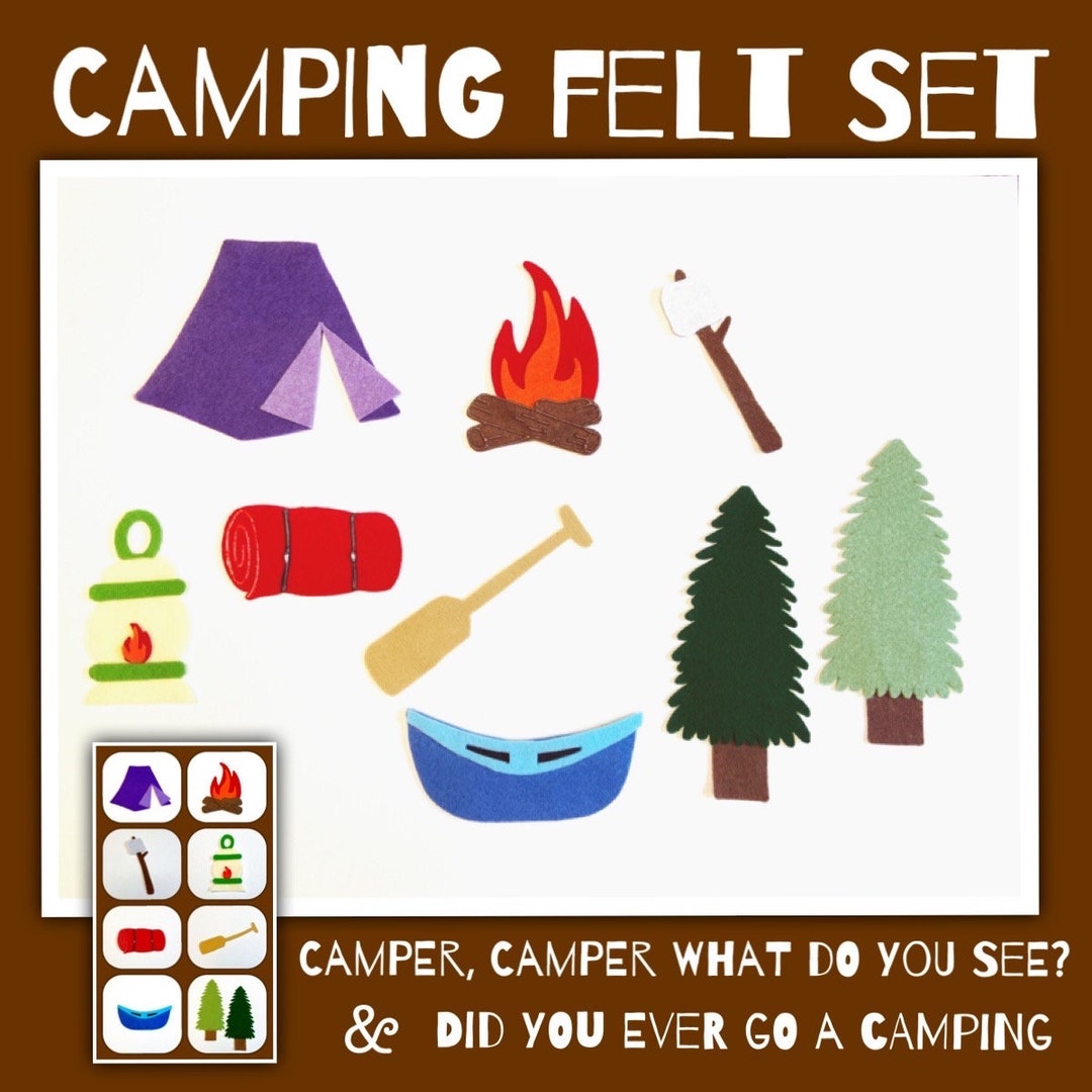 Camping Felt Board Story Set, Teacher Resource - Etsy