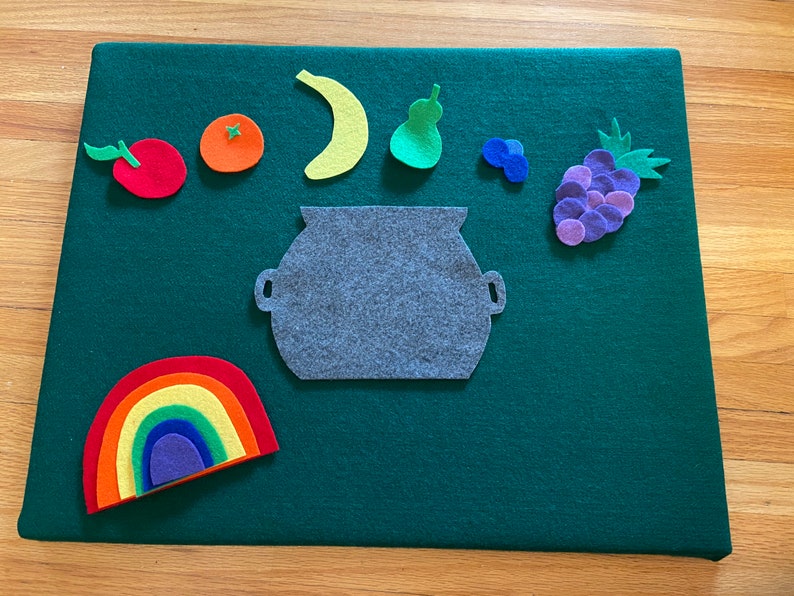 Rainbow Stew Felt Set // Board Story //felt Set // Circle Time ...