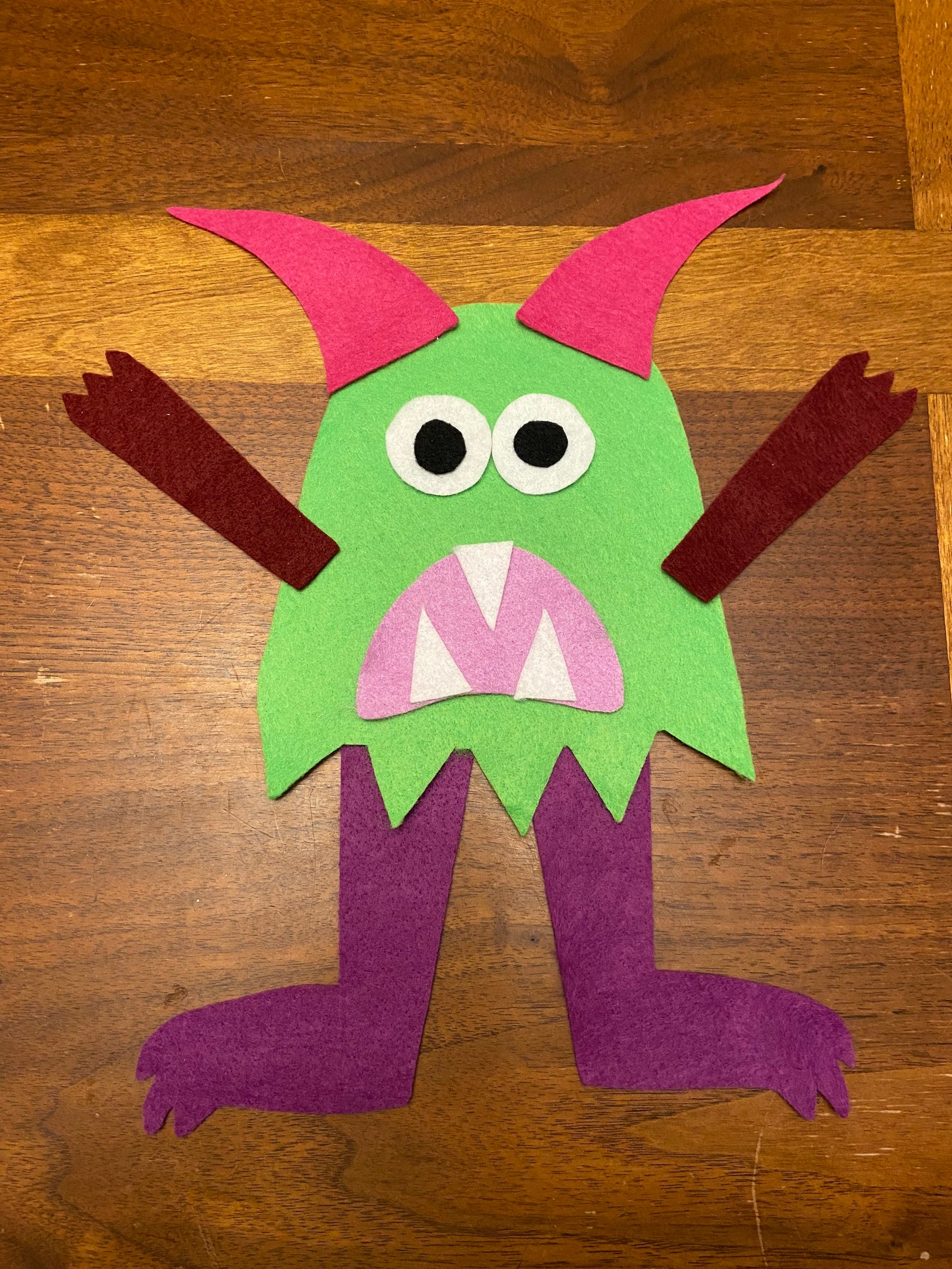 Make a Monster Felt Set/circle Time/storytime Activity/preschool ...