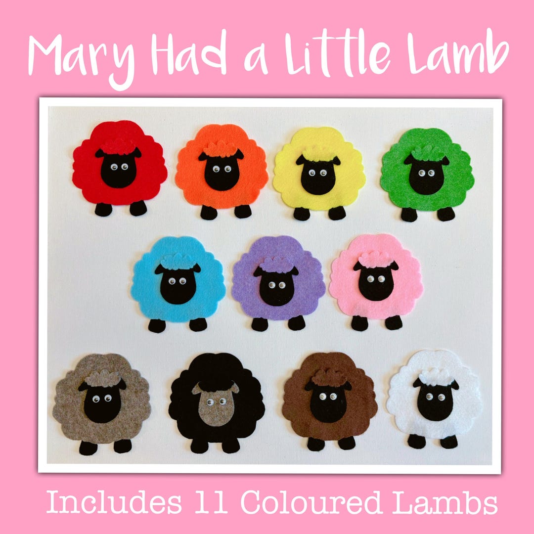 Mary Had a Little Lamb Felt Board Story, Teacher Resource - Etsy