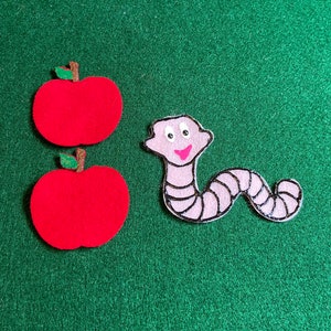 Herman the Worm Felt Set //felt Board Story //felt Set // Circle Time ...