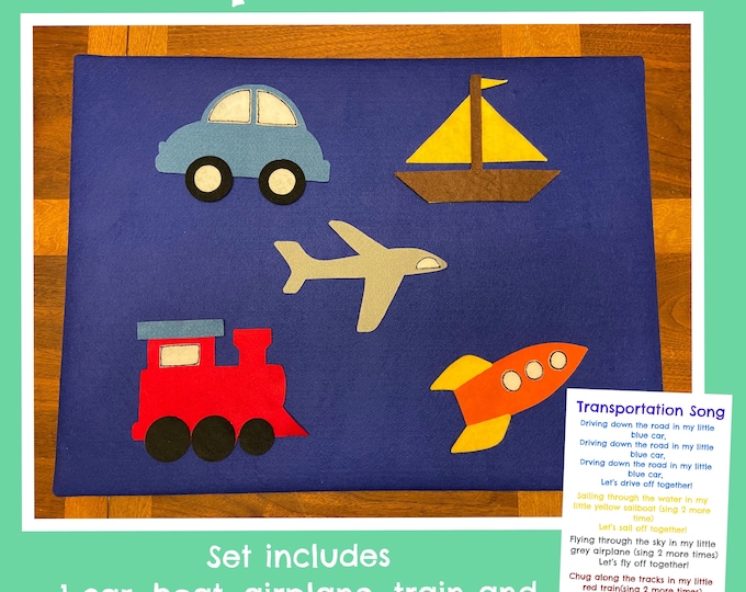 Transportation Felt Set//sea Land Ocean Flannel Board Set - Etsy Canada
