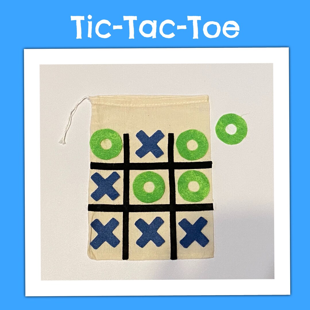 Tic-tac-toe Travel Game//felt //felt Set // Circle Time // Preschool ...