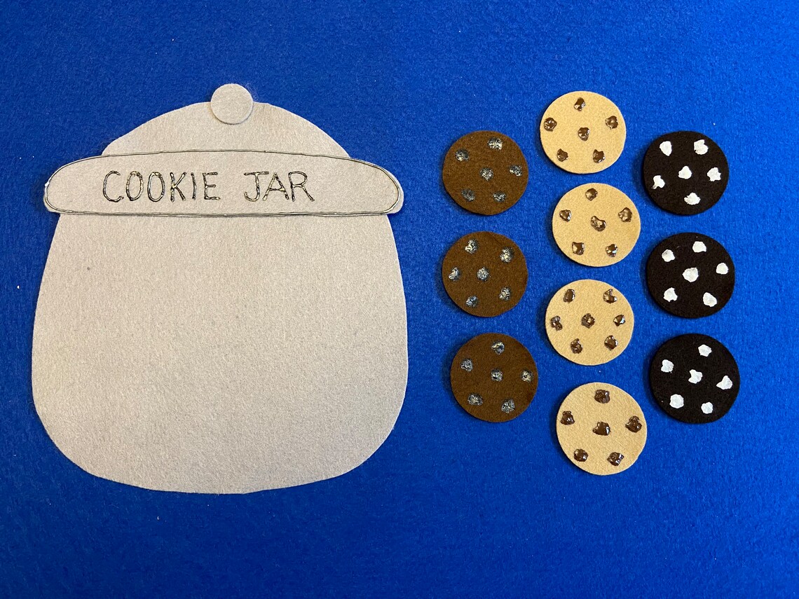 Who Stole the Cookie From the Cookie Jar Felt Set //felt Board Story ...