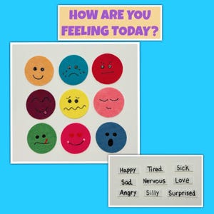Emotions Felt Board Set, Preschool Learning, Circle Time - Etsy