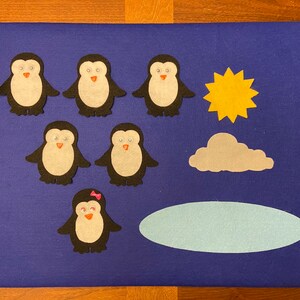 5 Little Penguins Bundle/circle Time/storytime Activity/preschool ...
