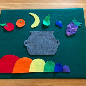Rainbow Stew Felt Set // Board Story //felt Set // Circle Time ...